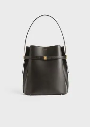 TOTEME Belted Leather Bucket Bag