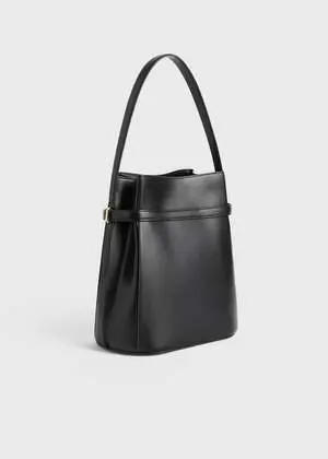 TOTEME Belted Leather Bucket Bag