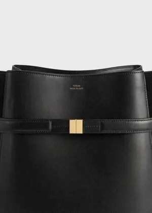 TOTEME Belted Leather Bucket Bag