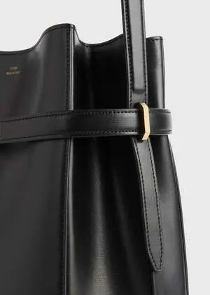 TOTEME Belted Leather Bucket Bag
