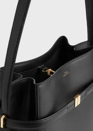 TOTEME Belted Leather Bucket Bag