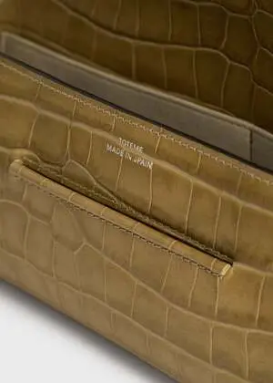 TOTEME Soft Croco-embossed T-clutch