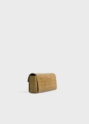 TOTEME Soft Croco-embossed T-clutch