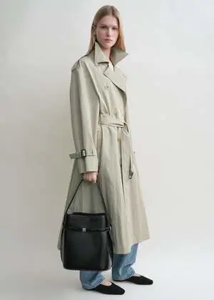 TOTEME Belted Naplack Bucket Bag