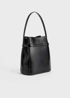 TOTEME Belted Naplack Bucket Bag