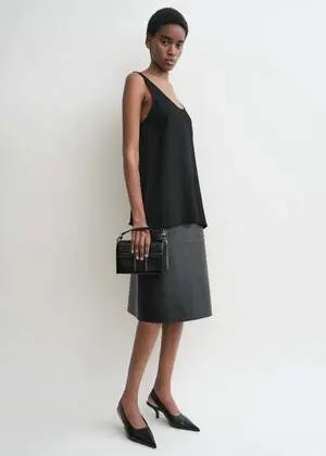 TOTEME Mini T-flap Naplack Bag