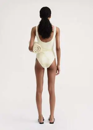 TOTEME Monogram Swimsuit Sand