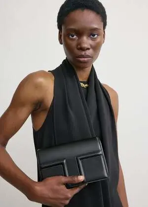 TOTEME Mini T-flap Leather Bag