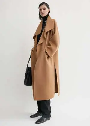 TOTEME Signature Wool Cashmere Coat - Camel