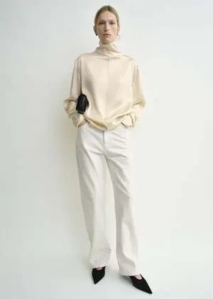 TOTEME Slouch-neck Blouse - Ecru