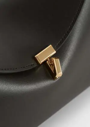 TOTEME T-lock Leather Clutch