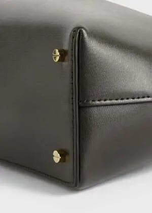 TOTEME T-lock Leather Clutch