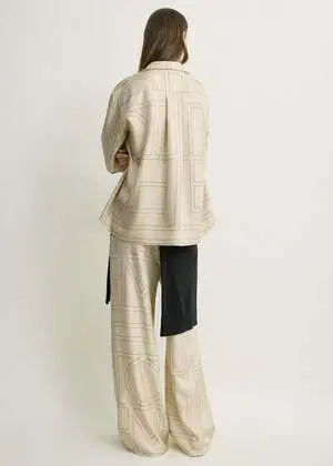 TOTEME Monogram Silk Pj Top
