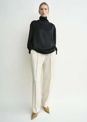 TOTEME Slouch-neck Blouse - Black