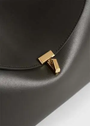 TOTEME T-lock Leather Top Handle