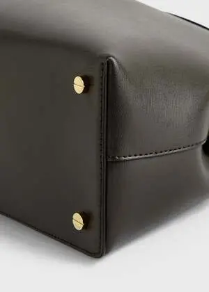 TOTEME T-lock Leather Top Handle