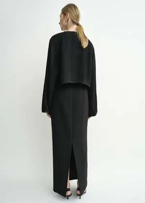 TOTEME Cropped Sablé Blouse