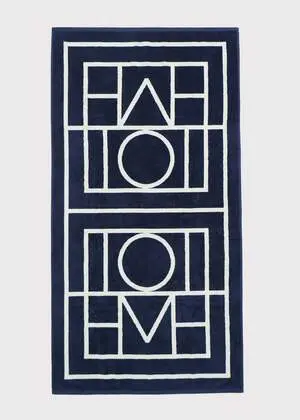 TOTEME Monogram Jacquard Beach Towel
