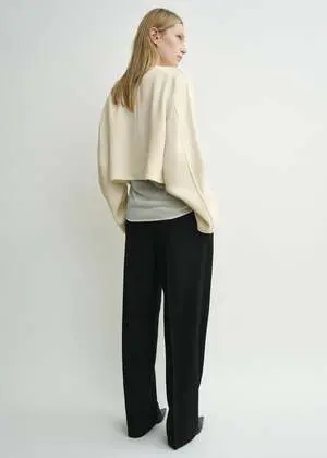 TOTEME Cropped Sablé Blouse