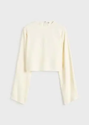 TOTEME Cropped Sablé Blouse