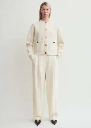 TOTEME Hammered Button Cardigan