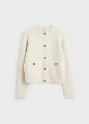 TOTEME Hammered Button Cardigan