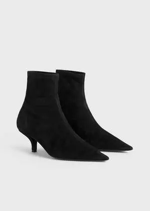 TOTEME Suede Heeled Sock Boots