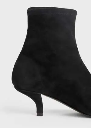 TOTEME Suede Heeled Sock Boots