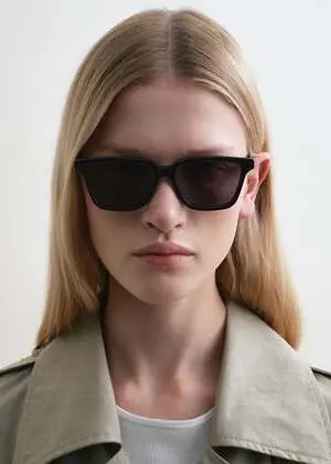 TOTEME Square Frame Sunglasses - Black