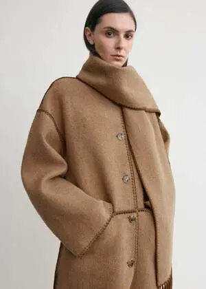 TOTEME Embroidered Scarf Coat
