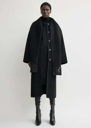TOTEME Embroidered Scarf Coat
