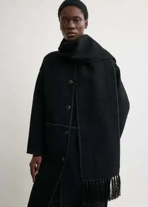 TOTEME Embroidered Scarf Coat