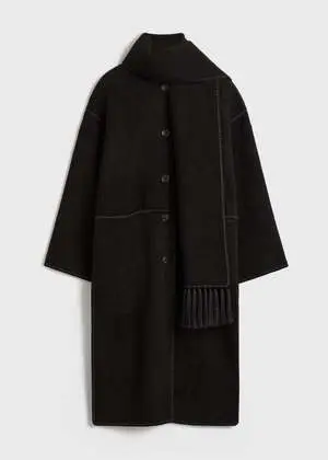 TOTEME Embroidered Scarf Coat