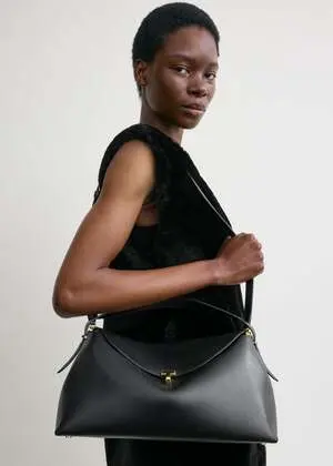 TOTEME T-lock Leather Top Handle