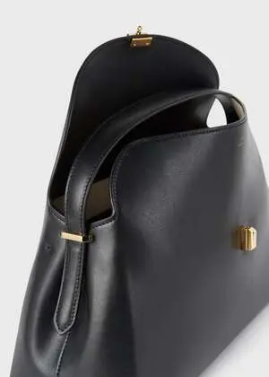TOTEME T-lock Leather Top Handle
