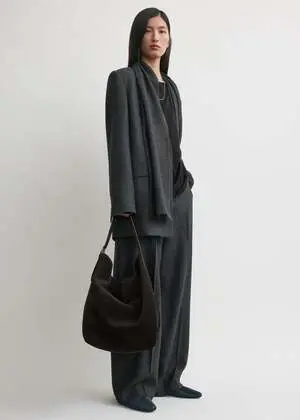 TOTEME Belted Suede Tote
