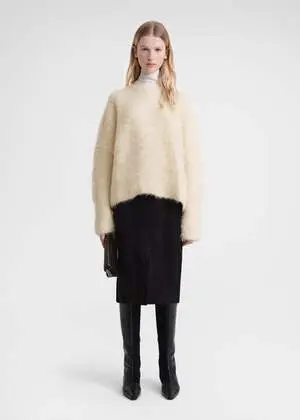 TOTEME Boxy Alpaca Knit - Stone