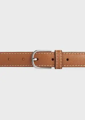 TOTEME Slim Grained-leather Trouser Belt