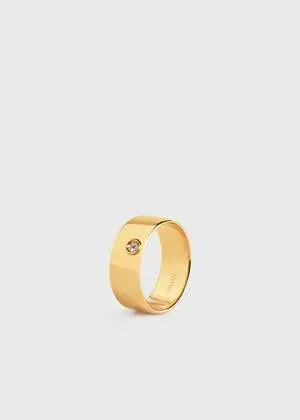 TOTEME Cigar Diamond Midi Ring 18kt