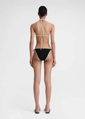 TOTEME Stripe Tie Bikini Top