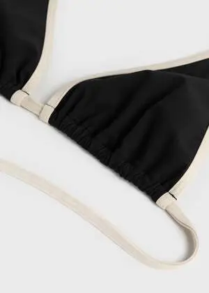 TOTEME Stripe Tie Bikini Top
