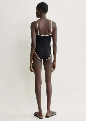 TOTEME Stripe Edge Swimsuit