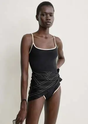 TOTEME Stripe Edge Swimsuit