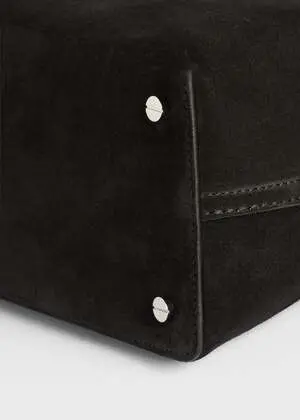 TOTEME T-lock Suede Top Handle