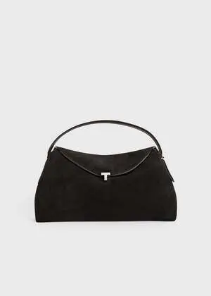 TOTEME T-lock Suede Top Handle