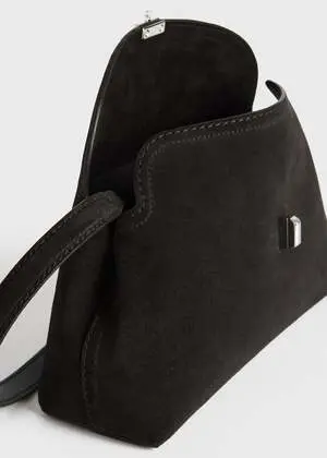 TOTEME T-lock Suede Clutch