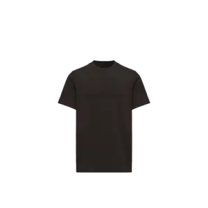 Moncler Logo Cotton T-shirt - Black
