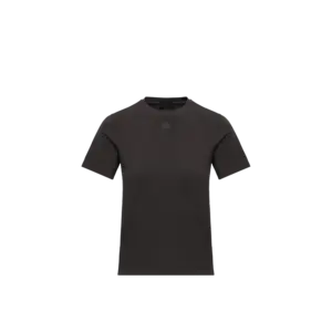 Moncler Logo Cotton Jersey T-shirt - Black