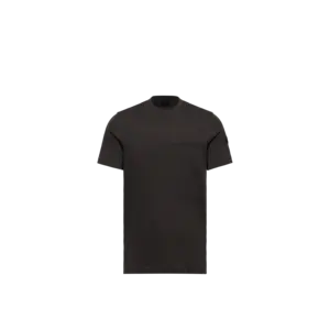 Moncler Cotton Jersey T-shirt With Chest Pocket - Black