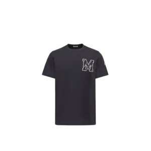 Moncler Cotton Jersey Monogram T-shirt - Blue